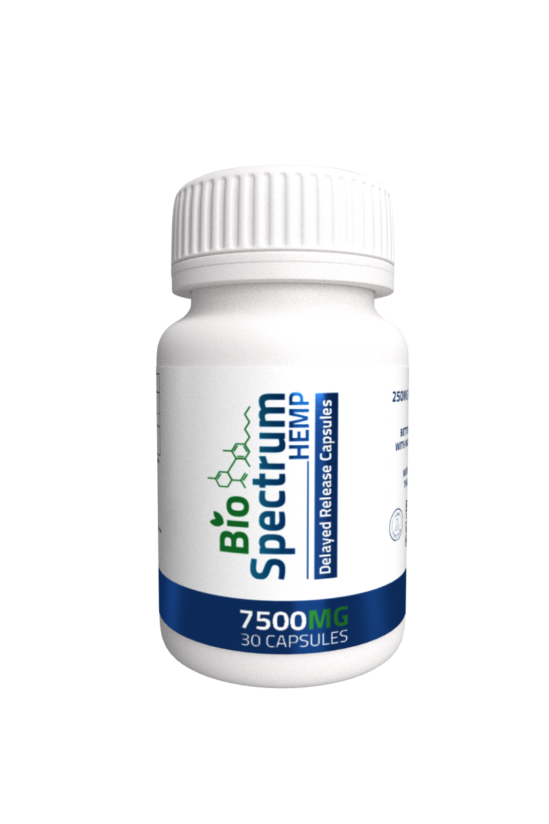 BioSpectrum 7500mg Delayed Release Capsules | CBD American Shaman